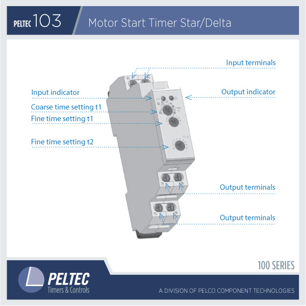 Peltec Timers | DIN Rail Time Delay Relays